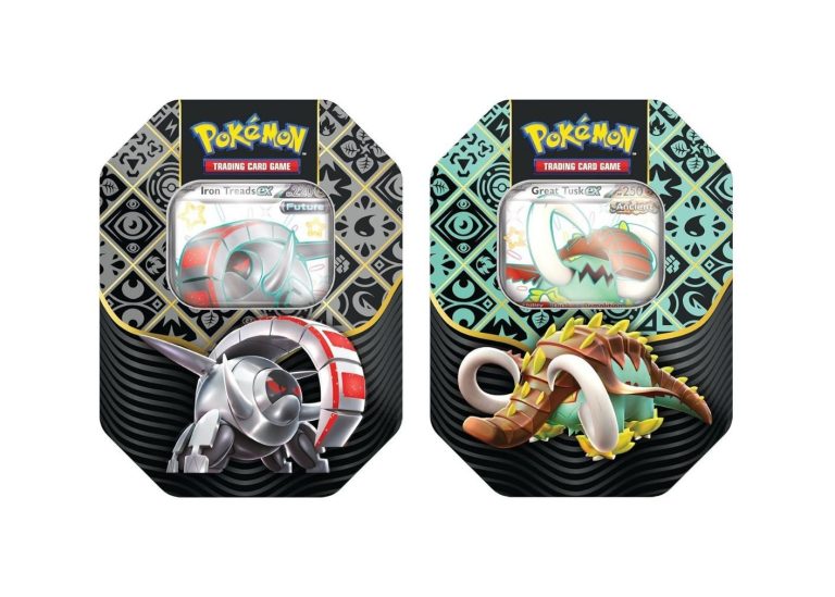 Paldean Fates Tin (Great Tusk/Iron Treads) – Playlot